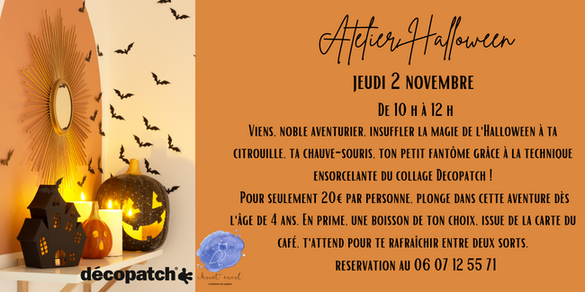 Atelier Halloween avec Chouet'Envol | Kidiklik