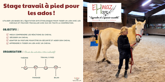 Stage ados "Travail à pied" avec Ehwaz Hope | Kidiklik