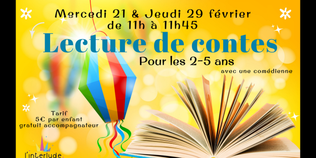 Lecture de contes pour les tout-petits à l'Interlude à Dijon | Kidiklik